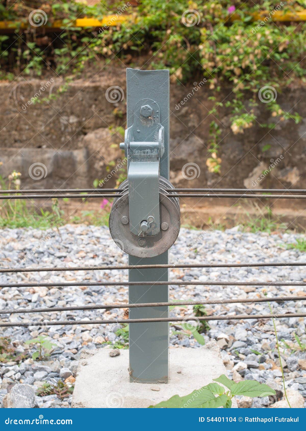 Pulley and wire stock photo. Image of wire, metal, transport - 54401104