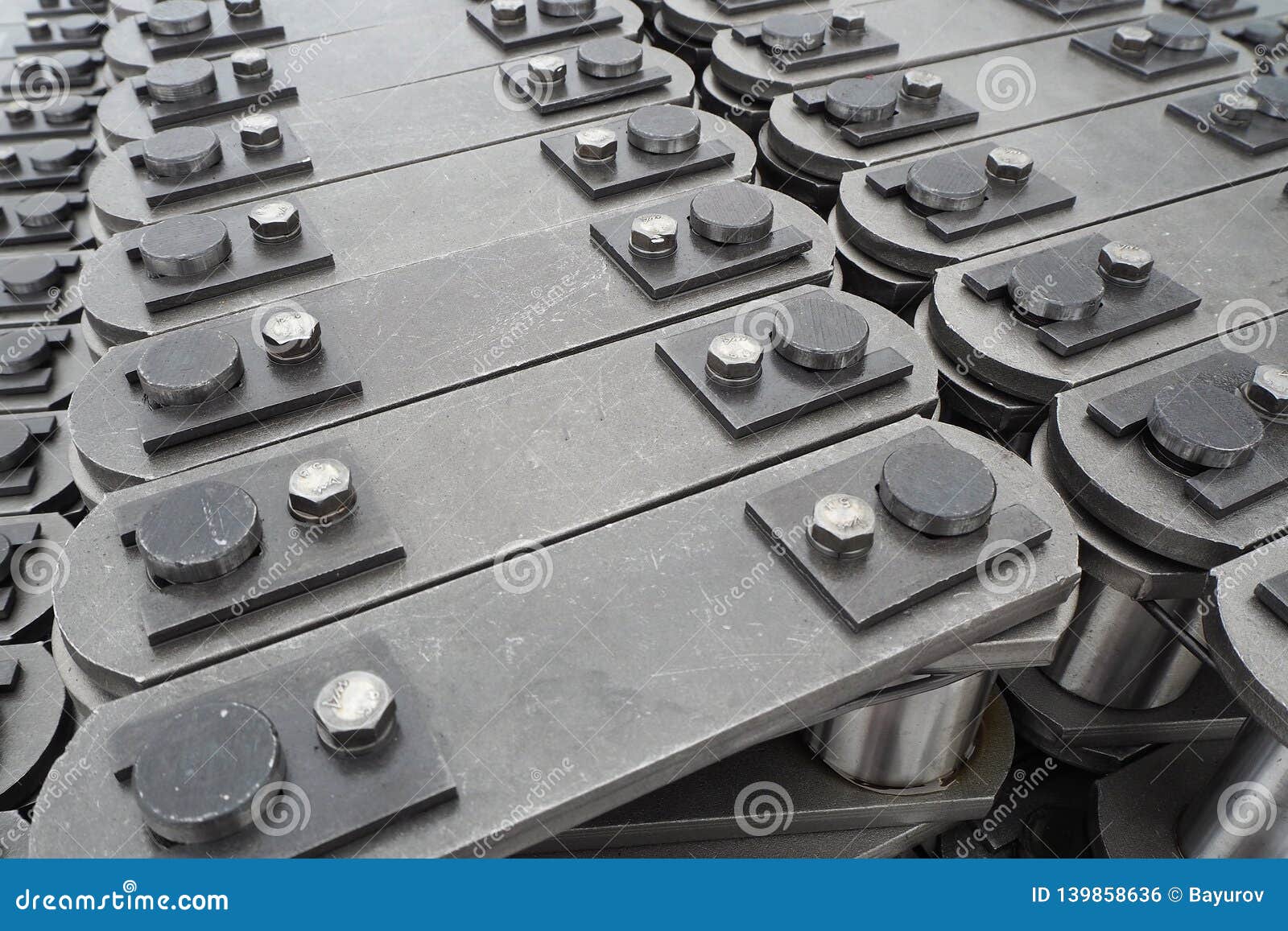 Conveyor Chain Drive Shaft Food Packaging Line Royalty-Free Stock Photo ...