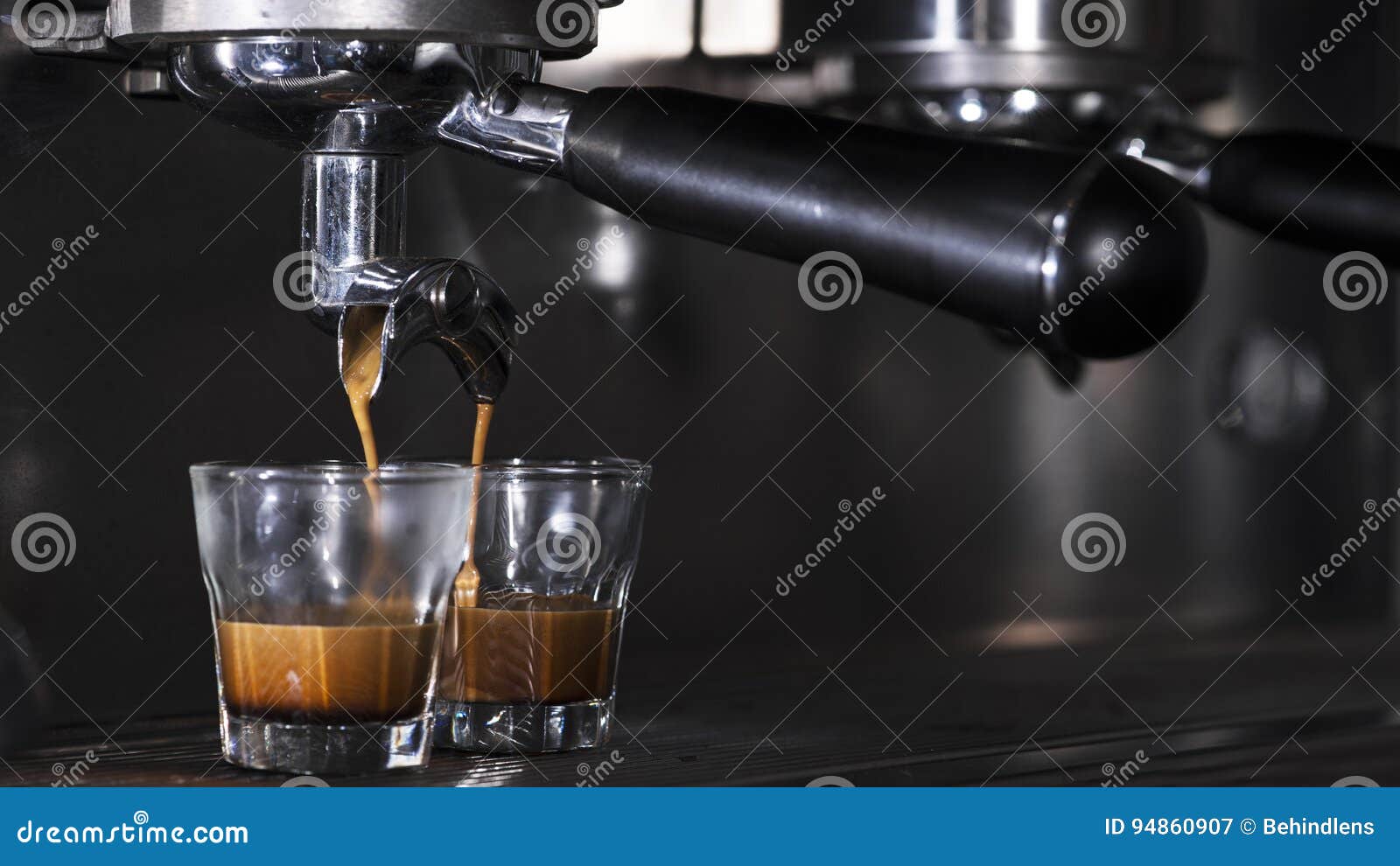 Pulling espresso stock image. Image of pulling, food - 94860907