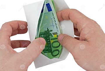 Pulling Money Out of a Envelope Stock Image - Image of wealth, hand ...