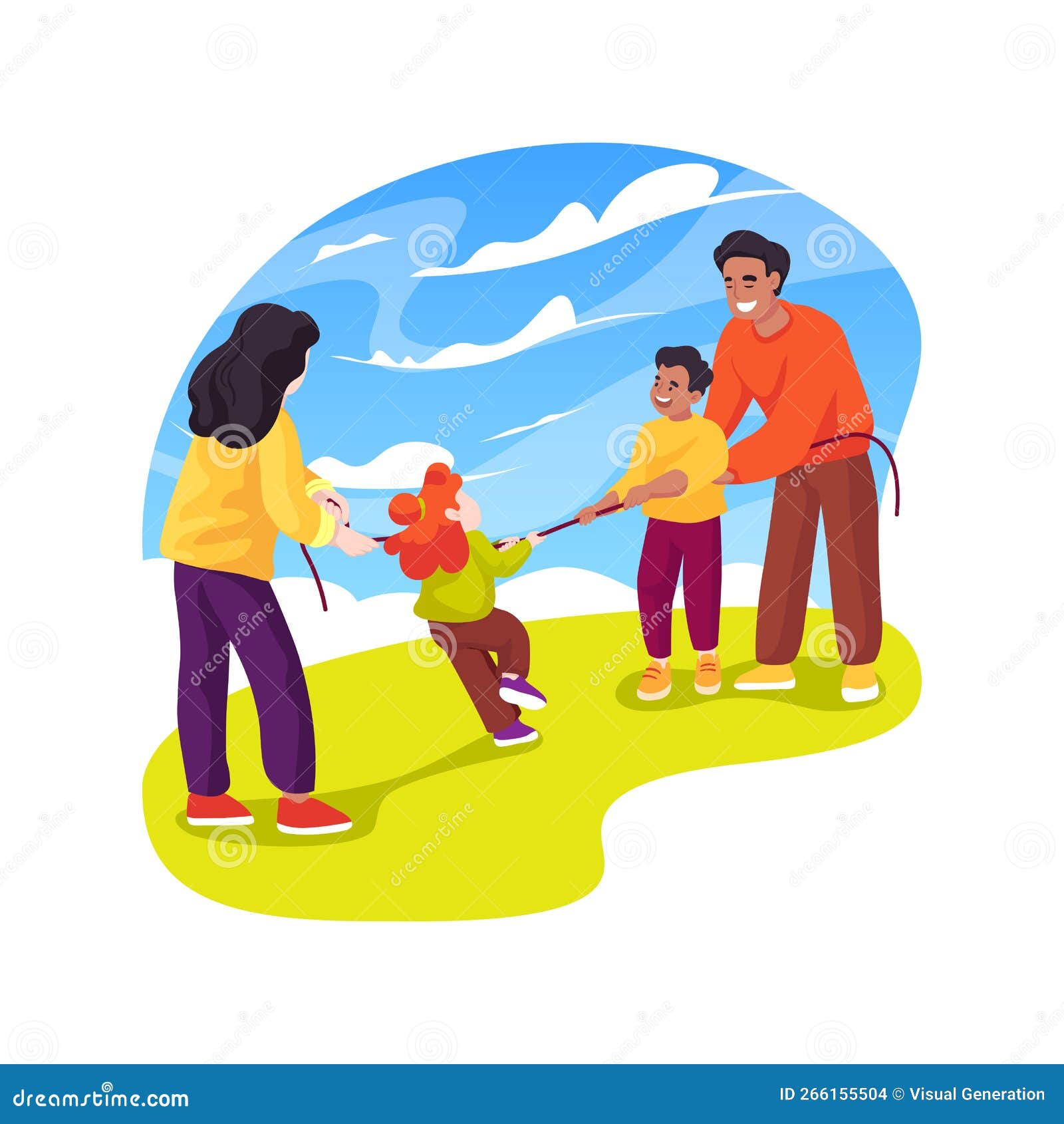 Pulling In Different Directions Royalty-Free Cartoon | CartoonDealer ...