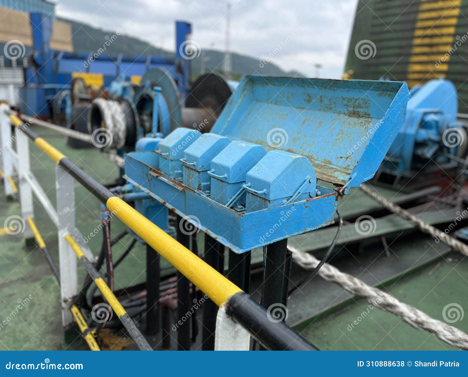 Pulling Ship Ropes To Anchor the Ship so that it is Not Carried Away by ...