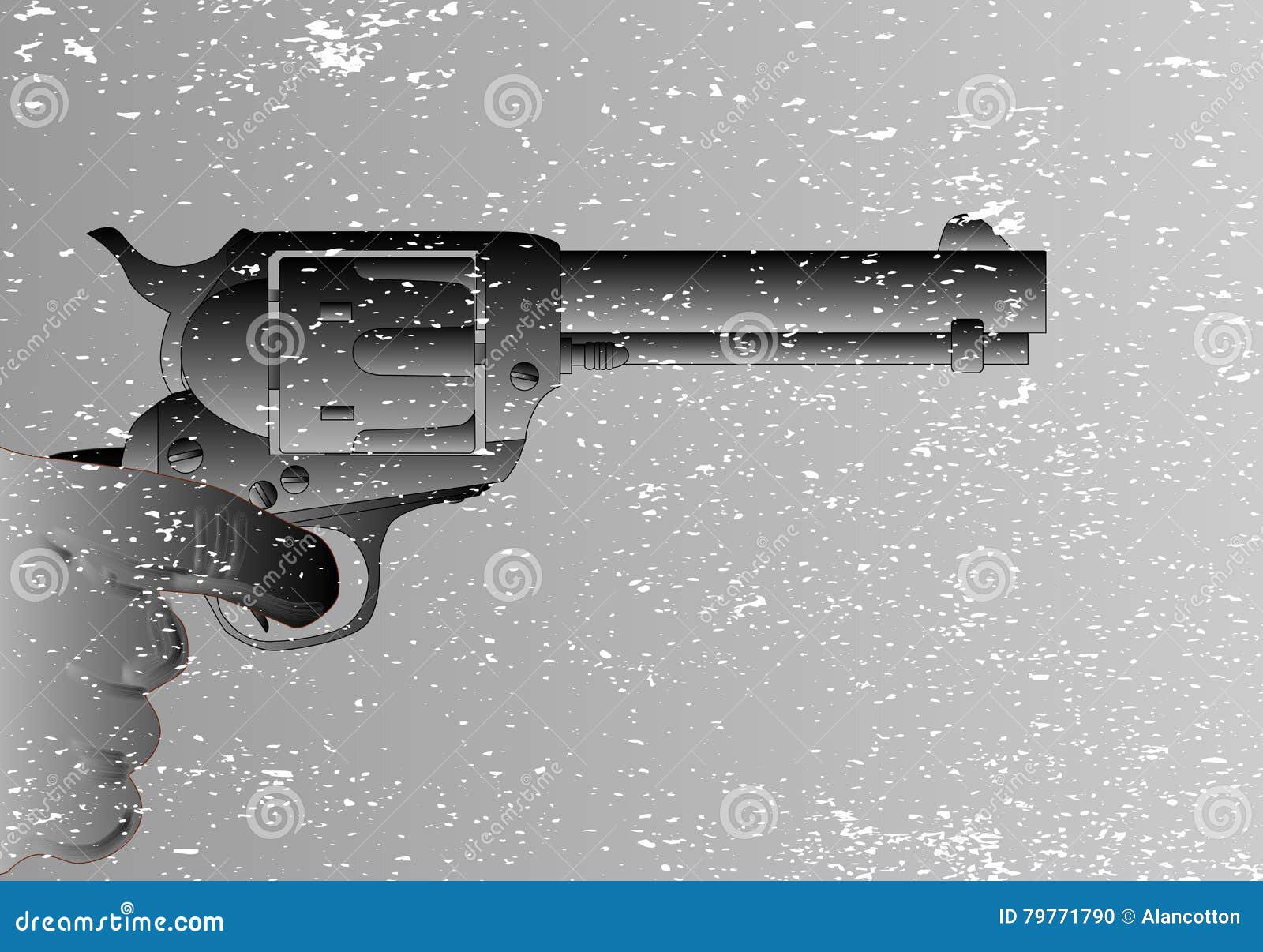 Pulling the Trigger stock vector. Illustration of chamber - 79771790