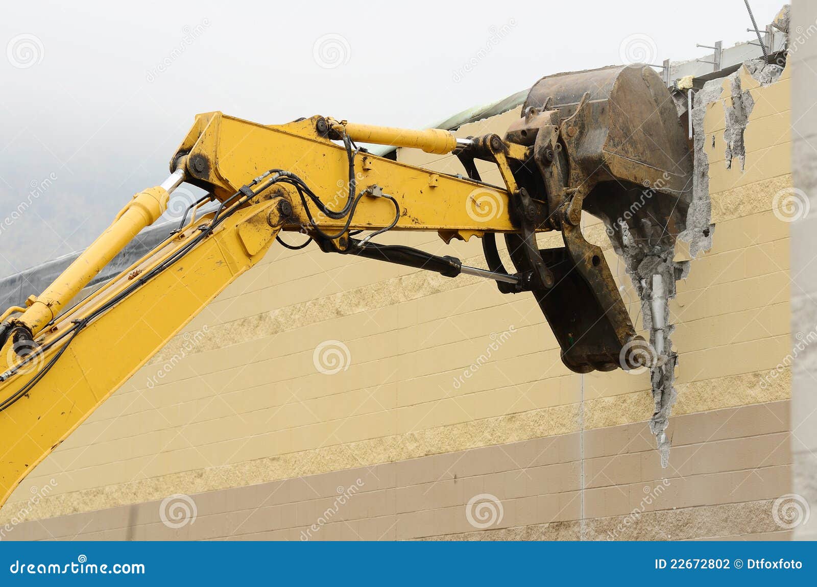 Pulling the Wall stock photo. Image of destruction, walls - 22672802