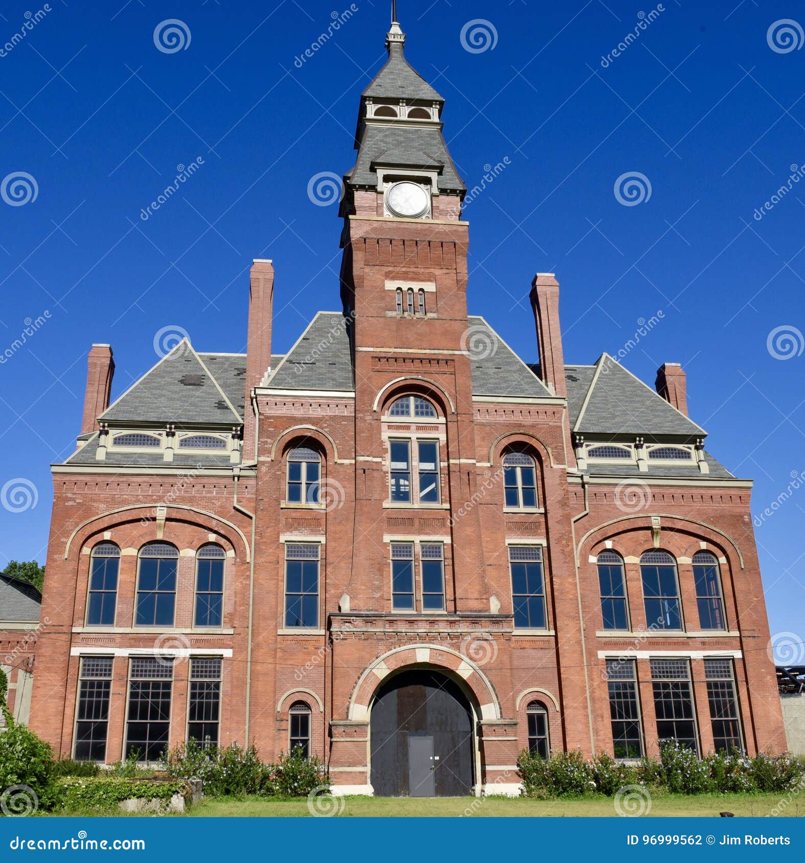 Pullman Clock Tower and Administration Building Stock Photo - Image of ...