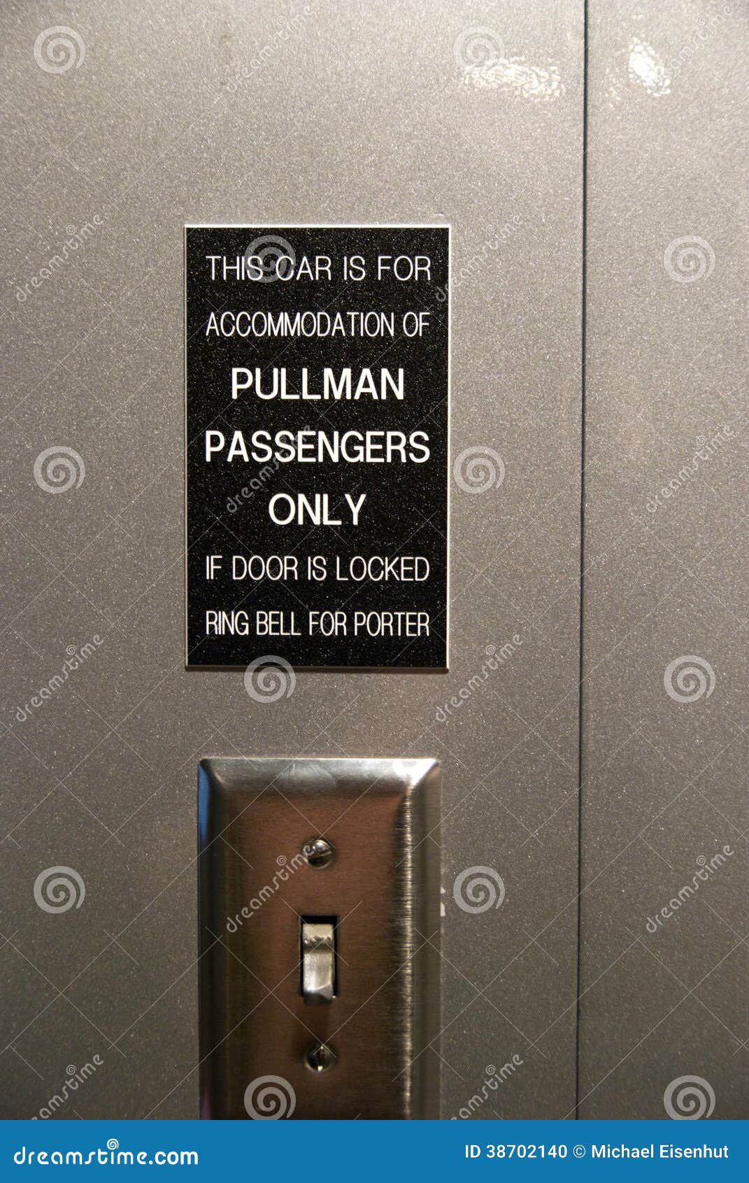 Pullman rail car doorbell stock photo. Image of locomotion - 38702140