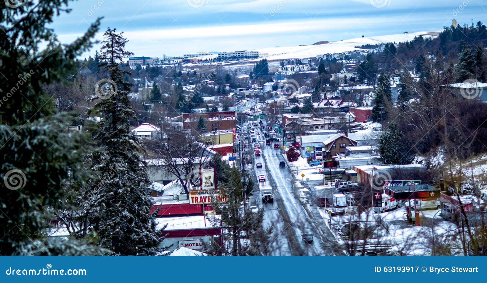 Pullman Washington fotografia editoriale. Immagine di nevoso - 63193917