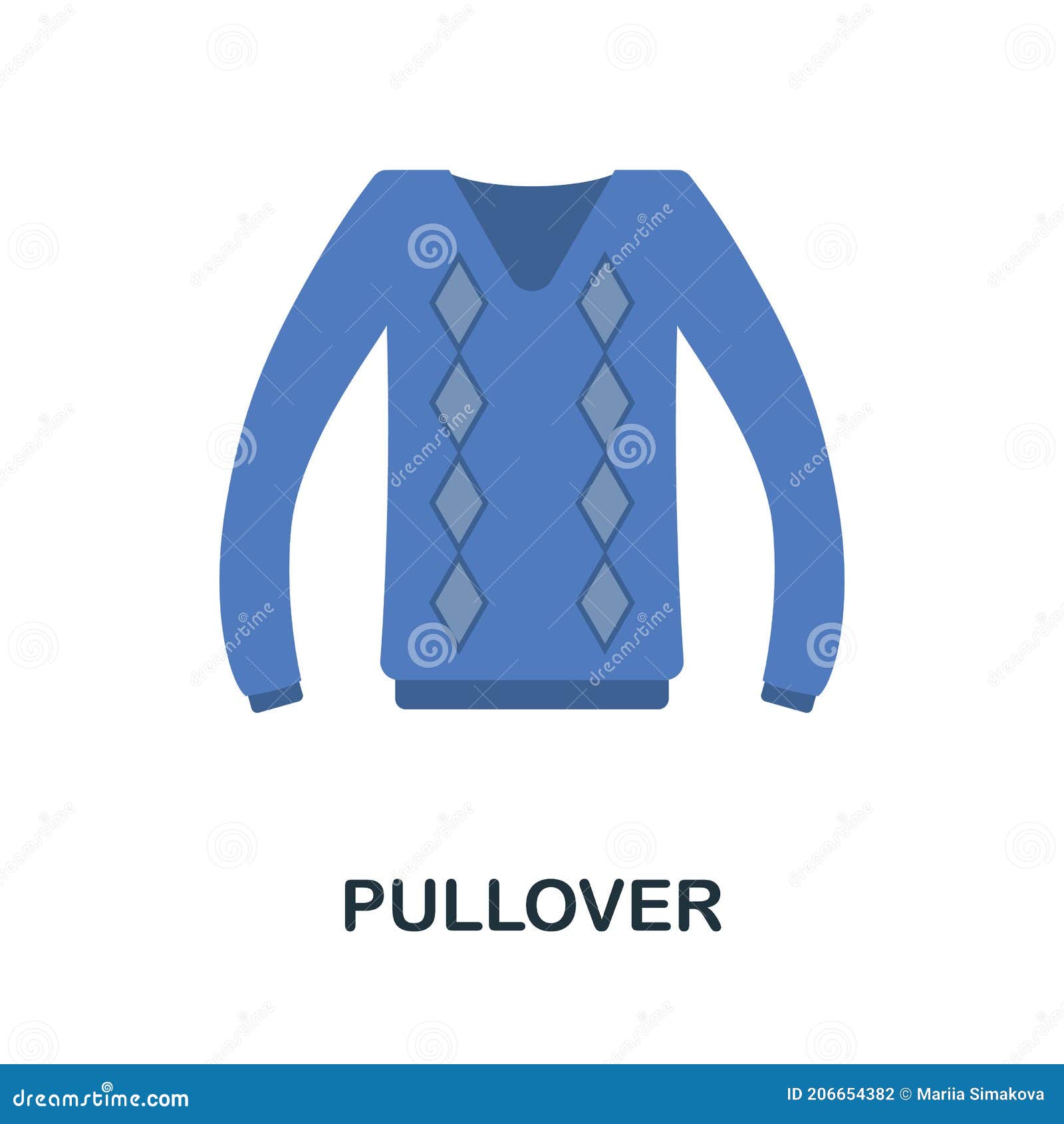 Pullover Flat Icon. Color Simple Element from Clothes Collection ...