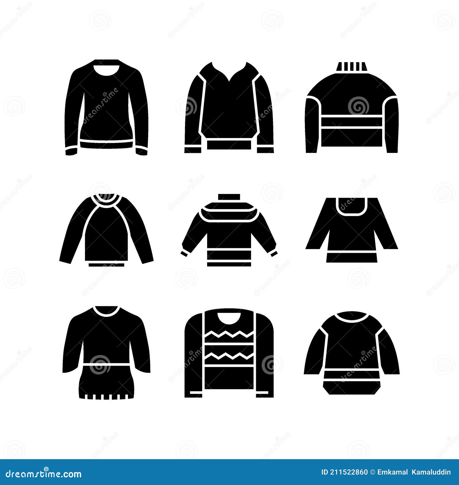 Pullover Symbol Oder Logo Isoliert Zeichen Symbol Vektor Illustration ...