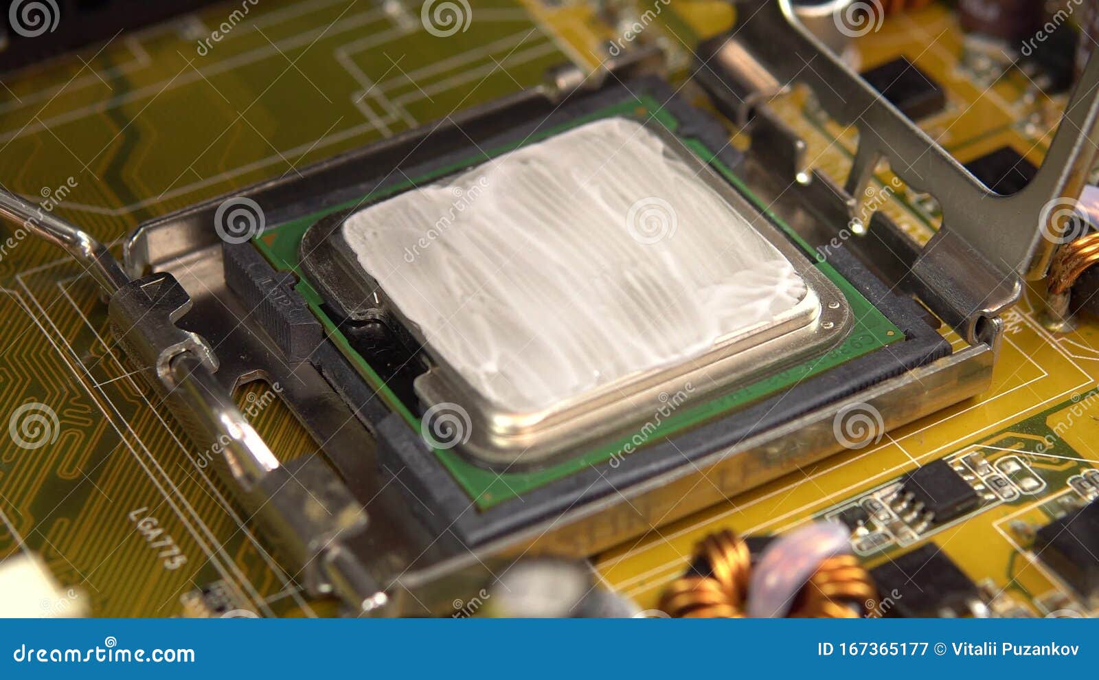 Pulls the Central Processor Out of the Motherboard. the Processing ...