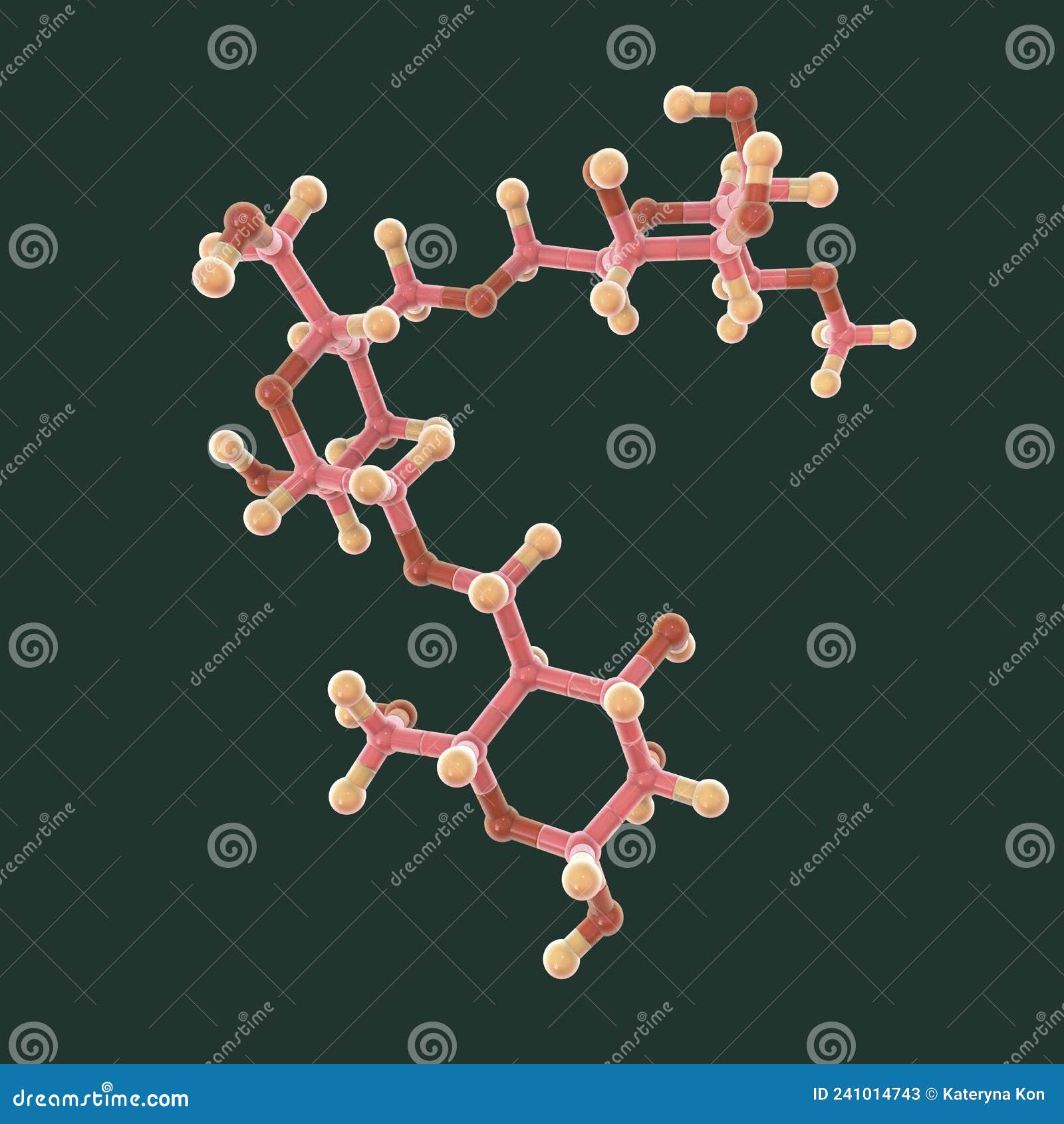 Pullulan Molecule, 3D Illustration | CartoonDealer.com #240613884
