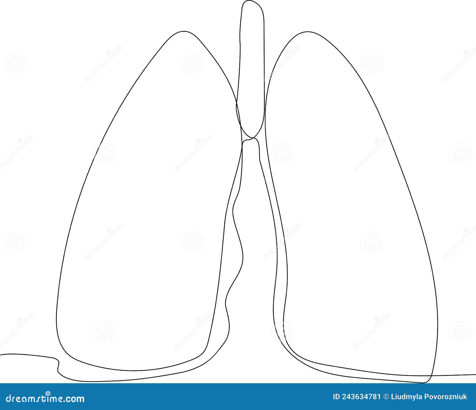 Pulmonary Lung Vector Graphic Design Stock Vector - Illustration of ...