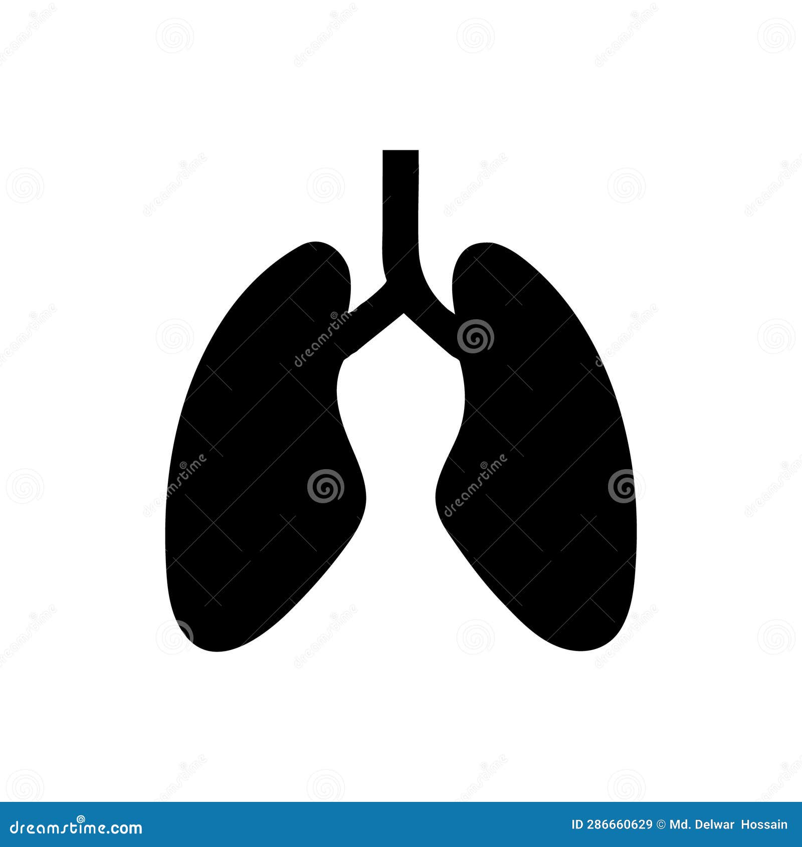 Pulmonology icon stock vector. Illustration of icon - 286660629
