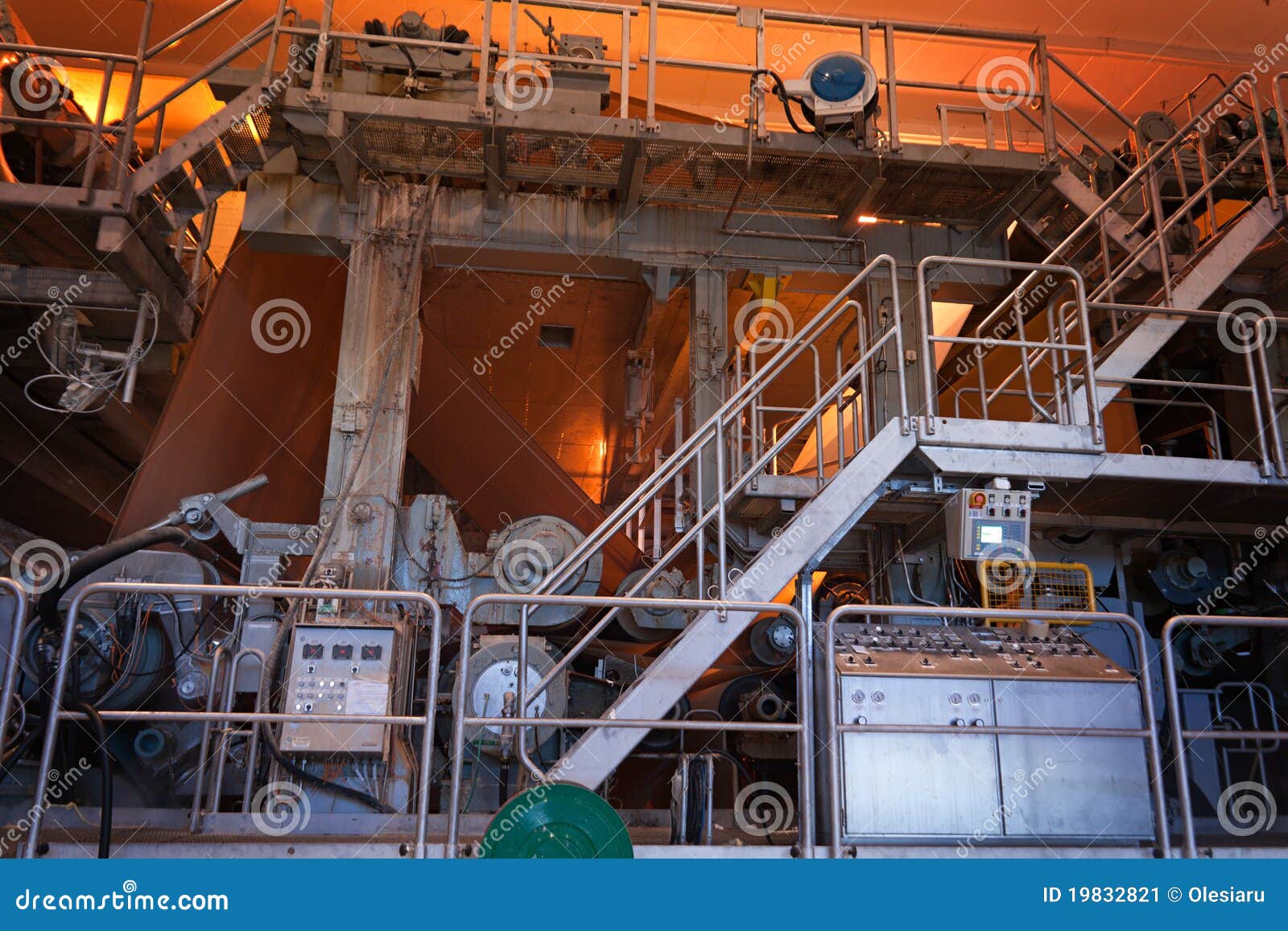 Pulp and Paper Mill â€“ Inside View Stock Image - Image of tape ...