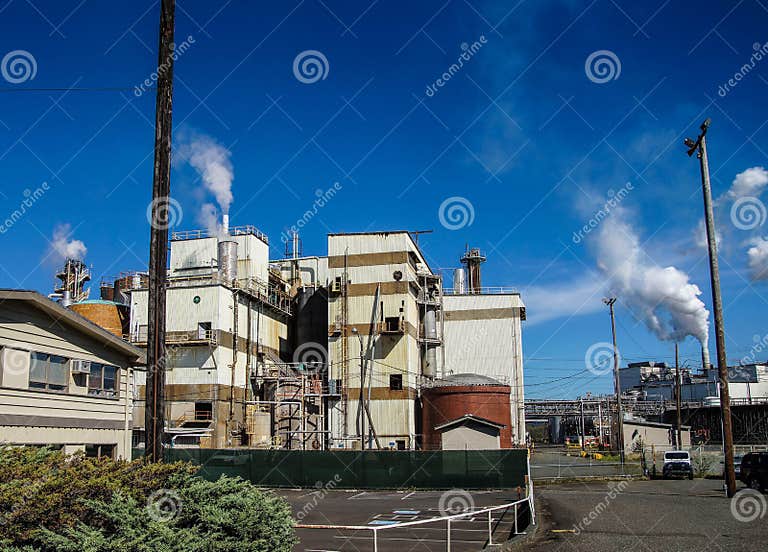Pulp and paper mill, stock image. Image of plume, pulp - 45067205