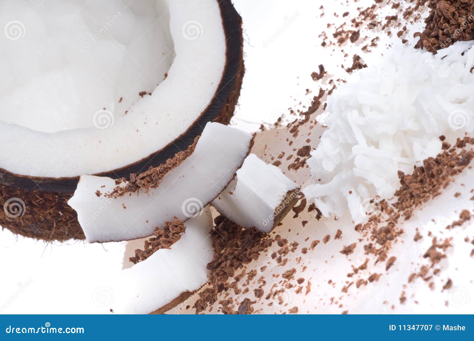 Pulpa de los Cocos imagen de archivo. Imagen de chocolate - 11347707