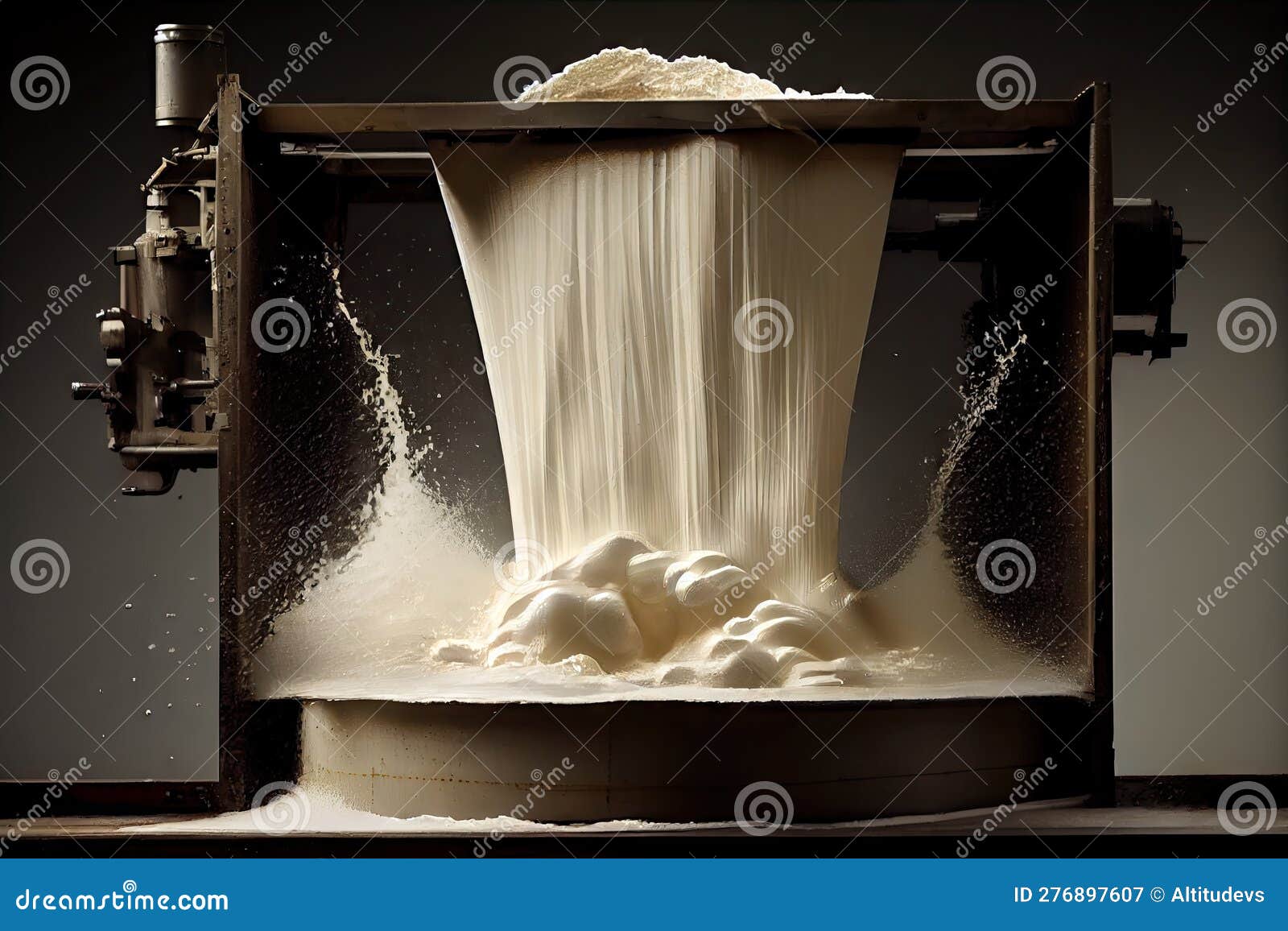 Pulping Process, with Paper and Water Visible in the Tank Stock ...