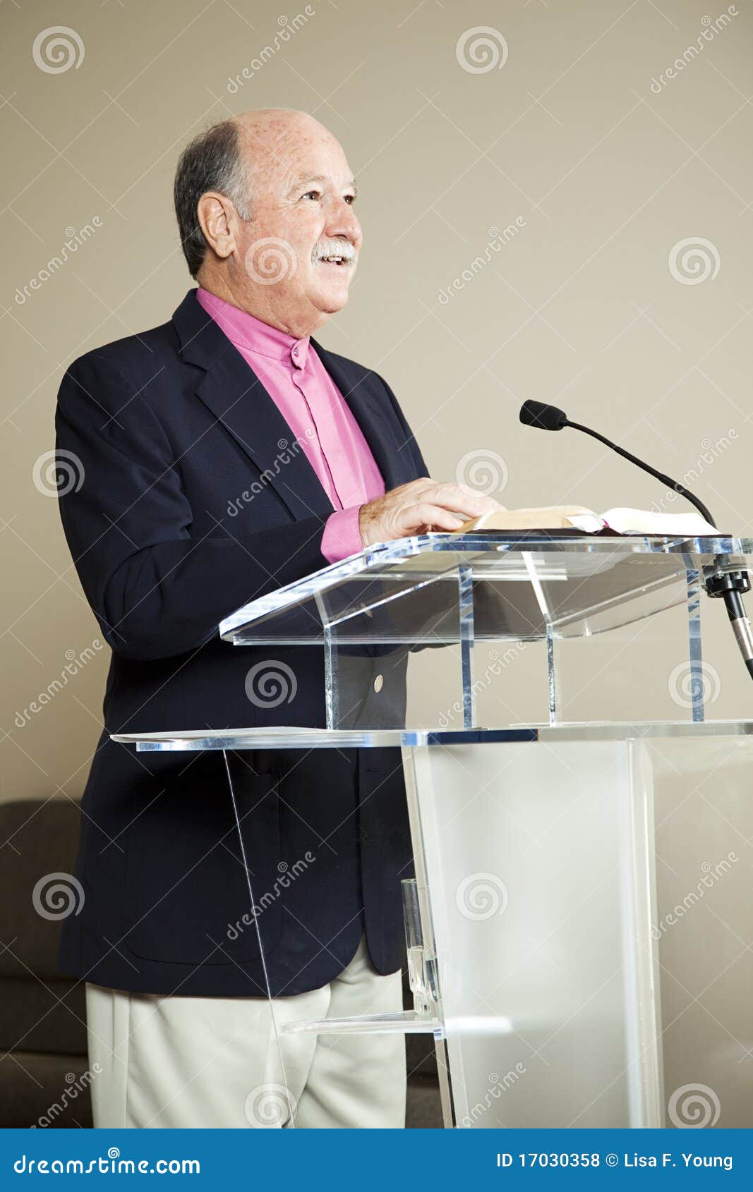 At the Pulpit stock photo. Image of person, church, mature - 17030358