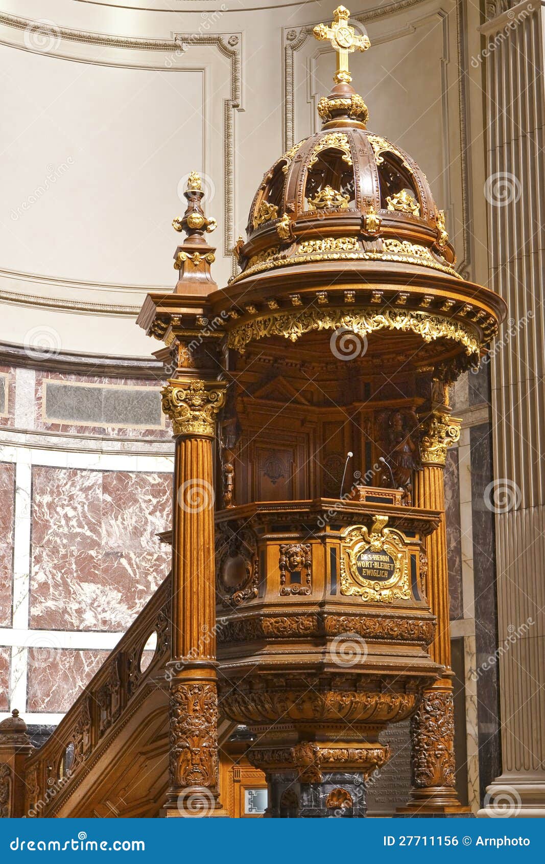 Pulpit in the Cathedral editorial photo. Image of architecture - 27711156