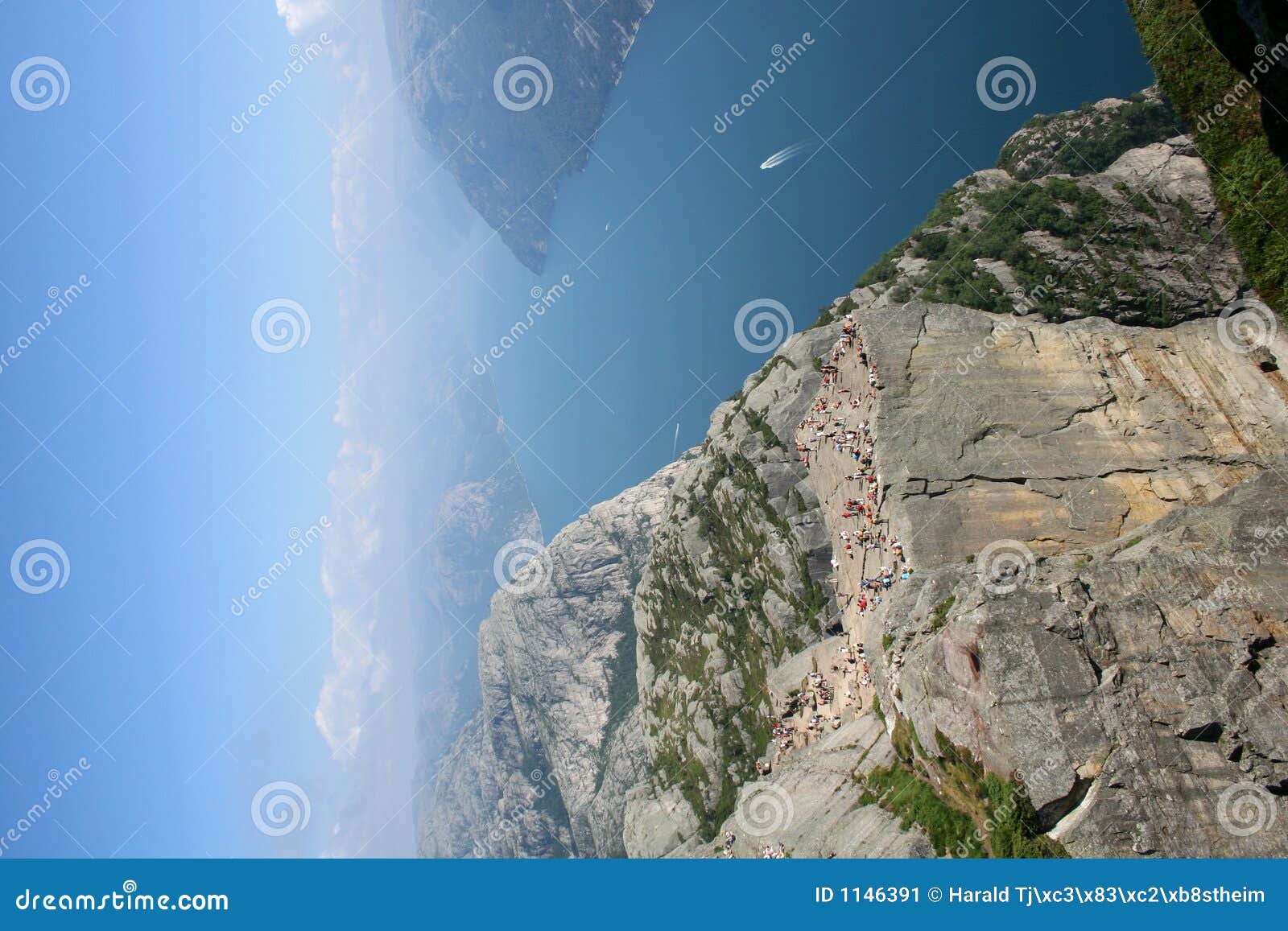 Pulpit rock stock image. Image of landmark, formation - 1146391