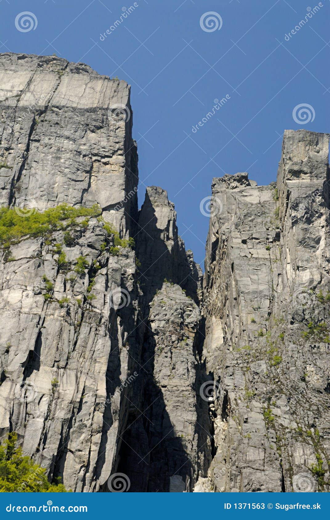 Pulpit rock stock image. Image of fjorden, offshore, ocean - 1371563
