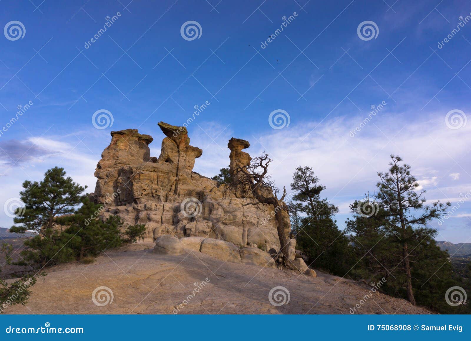 Pulpit Rock in Colorado Springs, Colorado Stock Photo - Image of ...