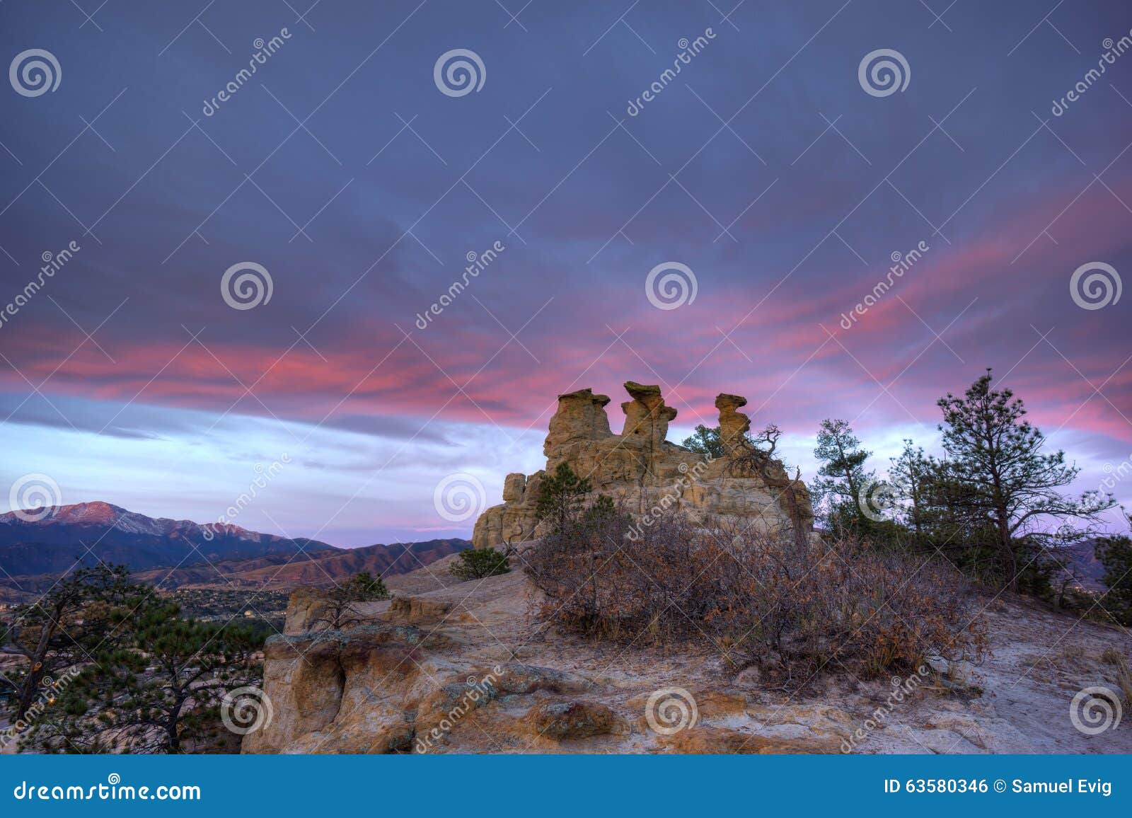 Pulpit Rock in Colorado Springs Stock Photo - Image of peace, mountains ...