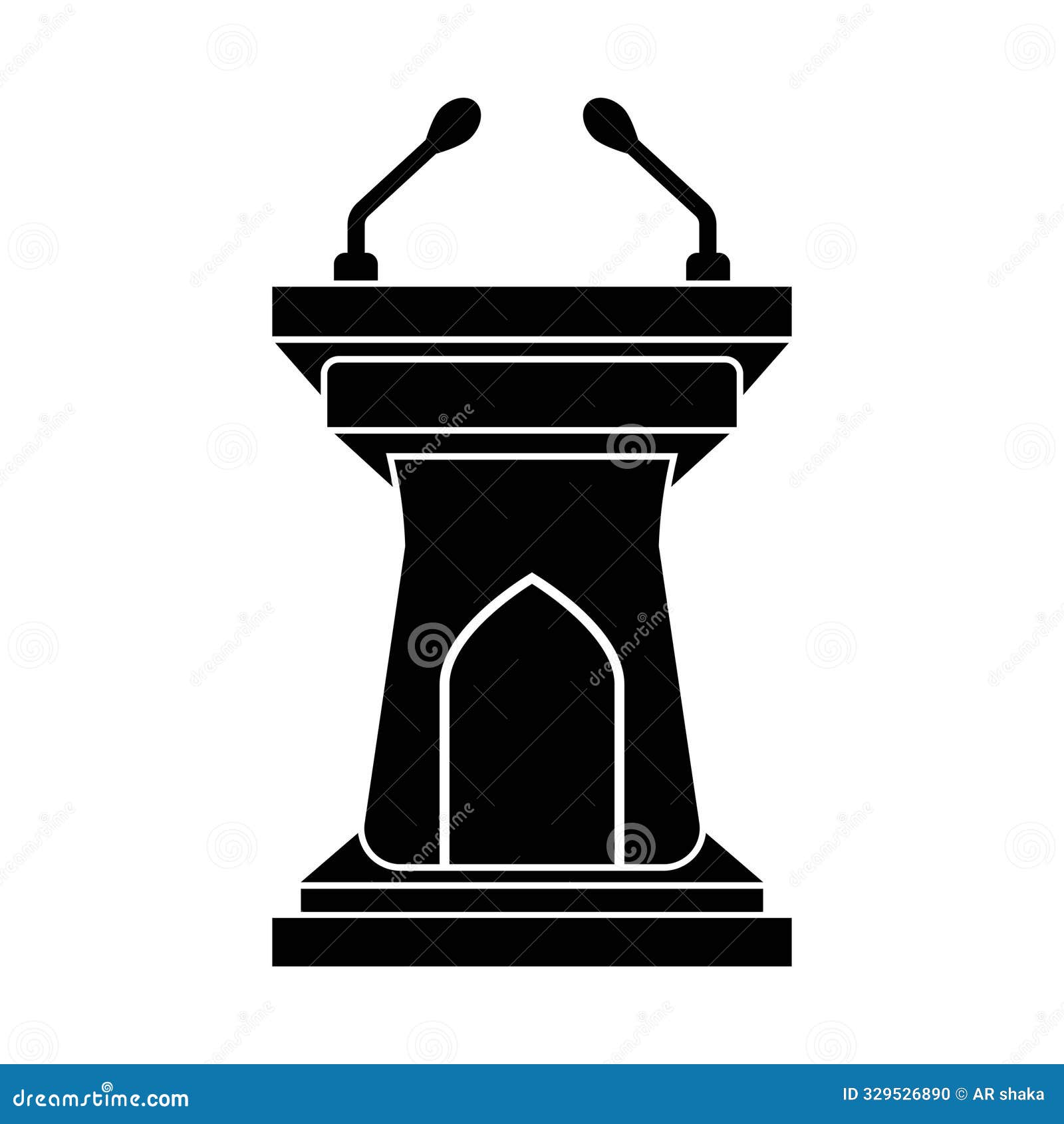 Pulpit Symbol Icon,logo Vector Illustration Design Template Stock ...