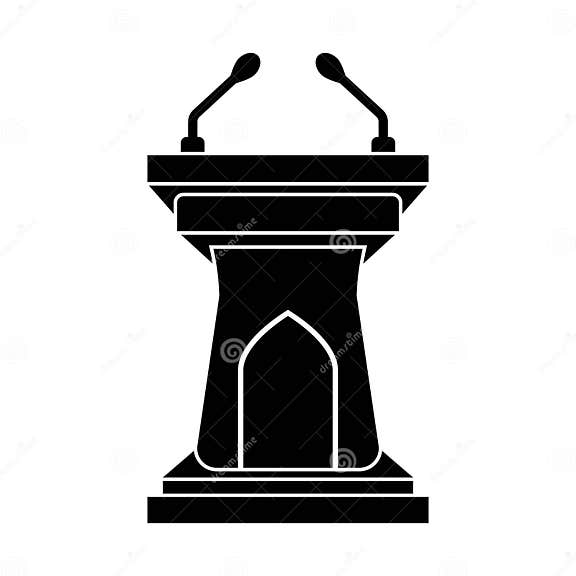 Pulpit Symbol Icon,logo Vector Illustration Design Template Stock ...