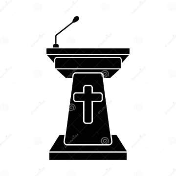 Pulpit Symbol Icon,logo Vector Illustration Design Template Stock ...
