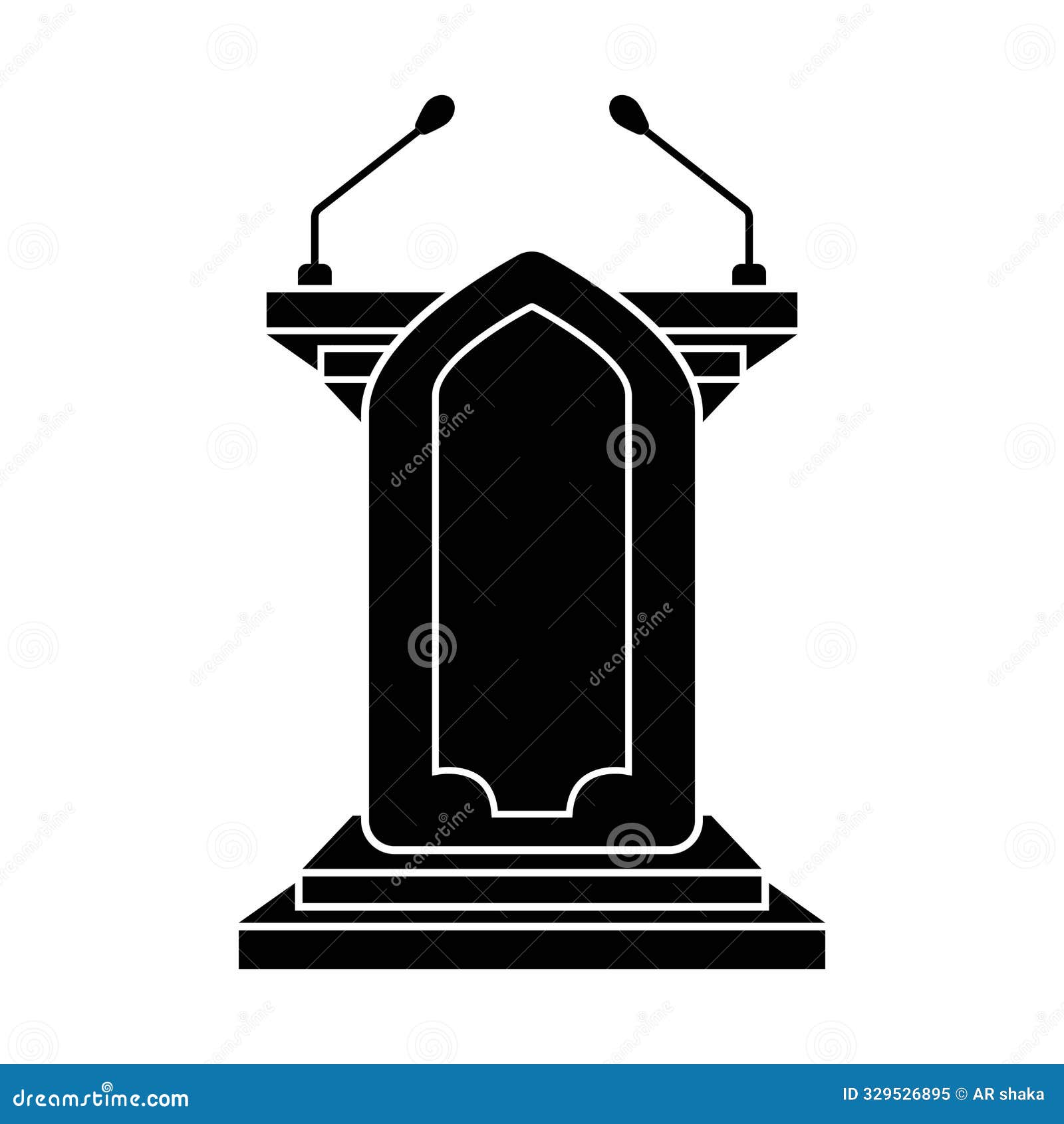 Pulpit Symbol Icon,logo Vector Illustration Design Template Stock ...