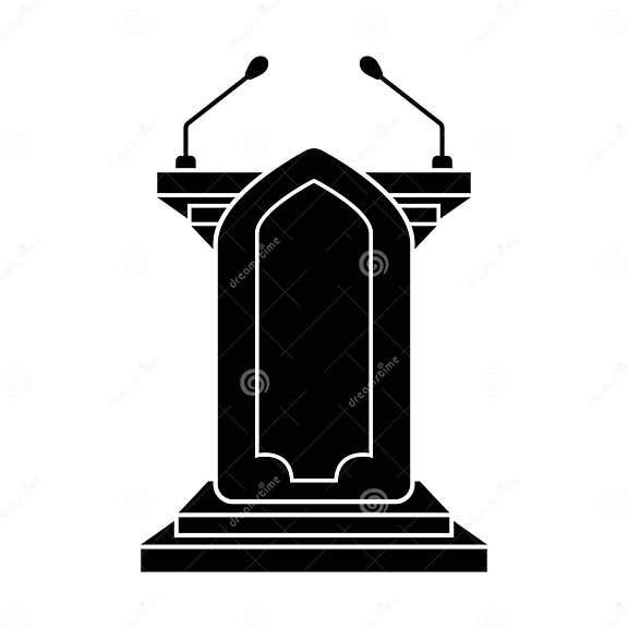 Pulpit Symbol Icon,logo Vector Illustration Design Template Stock ...