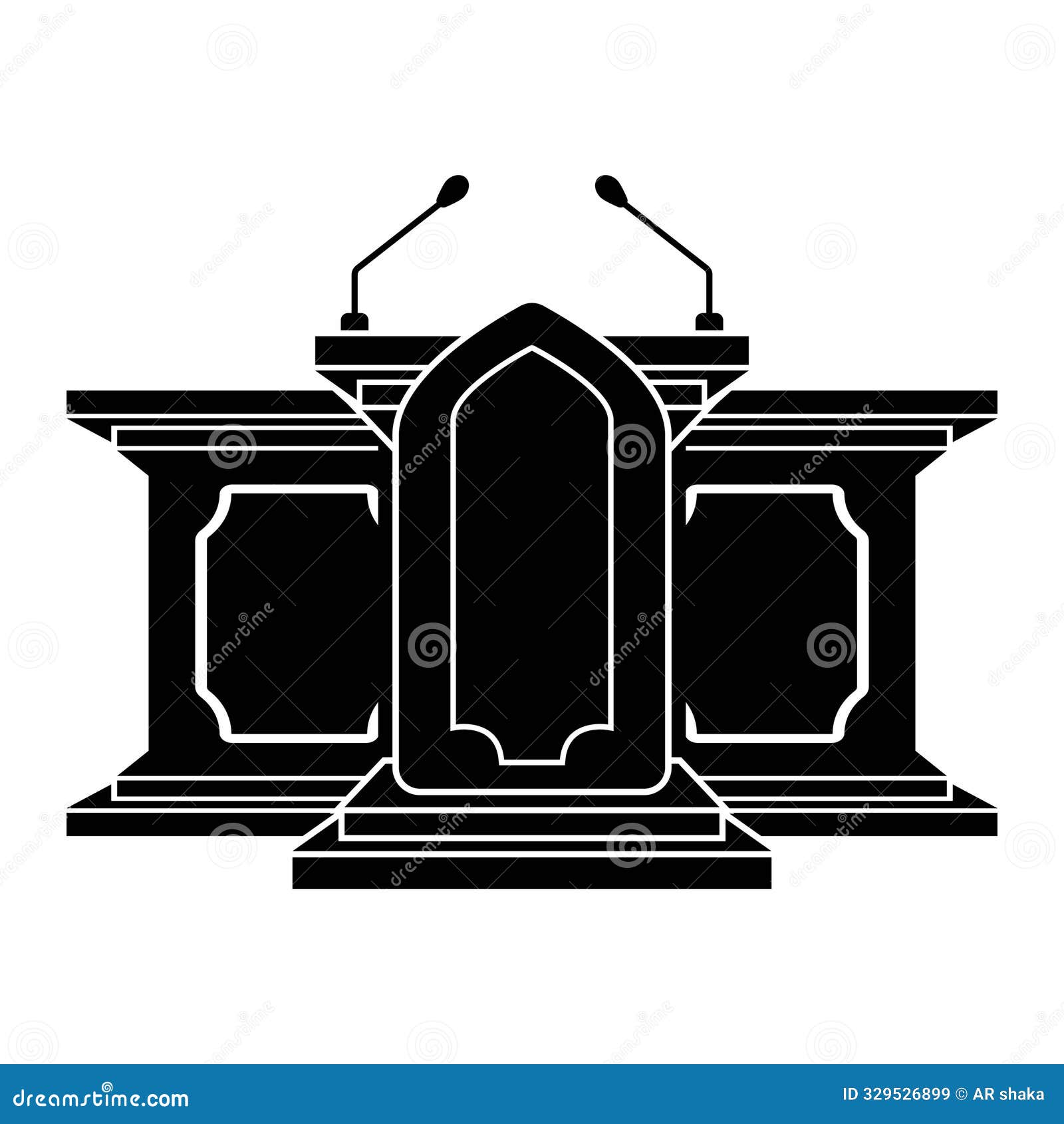 Pulpit Symbol Icon,logo Vector Illustration Design Template Stock ...