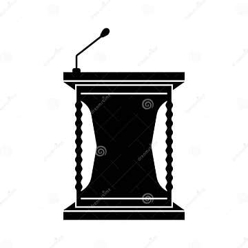 Pulpit Symbol Icon,logo Vector Illustration Design Template Stock ...