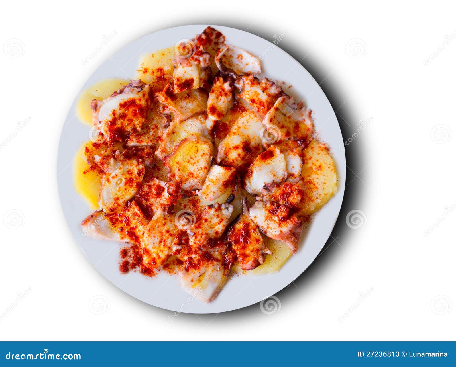 Pulpo a La Gallega Octopus Spanish Recipe Stock Image - Image of boiled ...