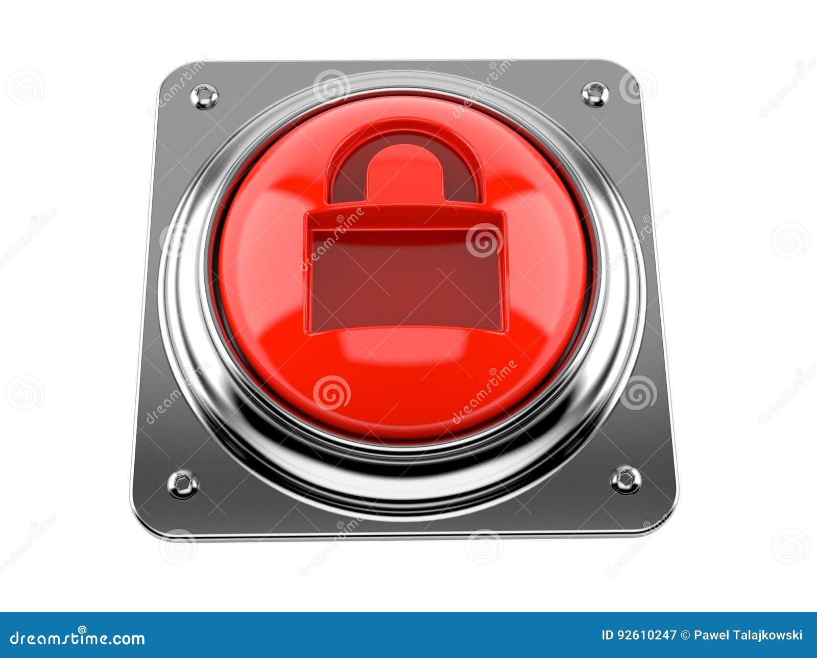 Pulsante Con Il Logo Del Lucchetto Illustrazione di Stock ...