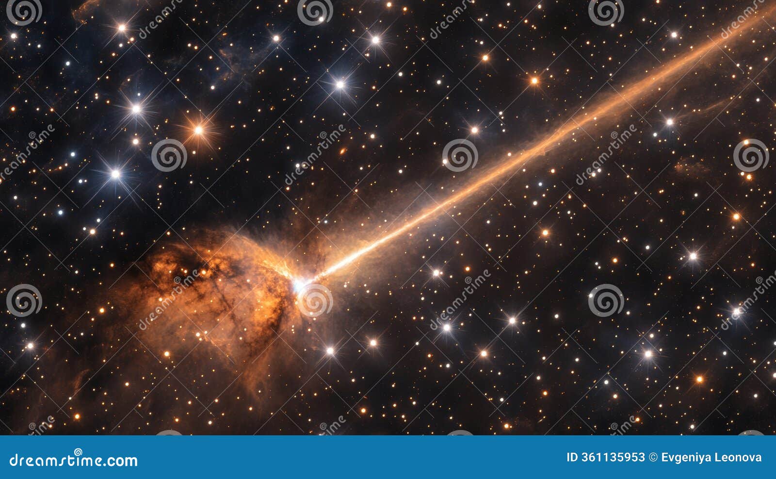 Pulsar Emitting Light Beam in Outer Space Surrounded by a Dense Star ...