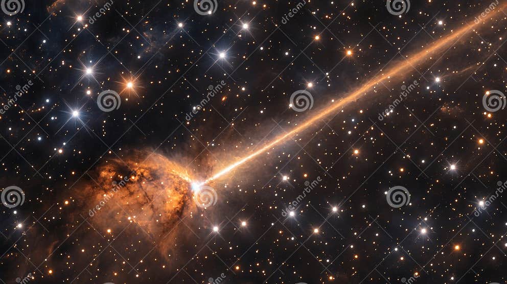 Pulsar Emitting Light Beam in Outer Space Surrounded by a Dense Star ...