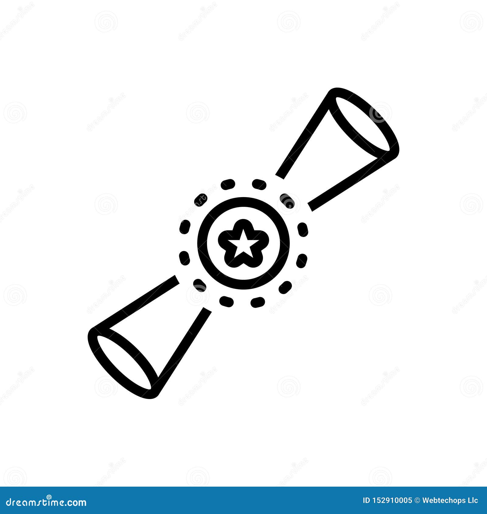 Black Line Icon for Pulsar, Asteroid and Galaxy Stock Vector ...