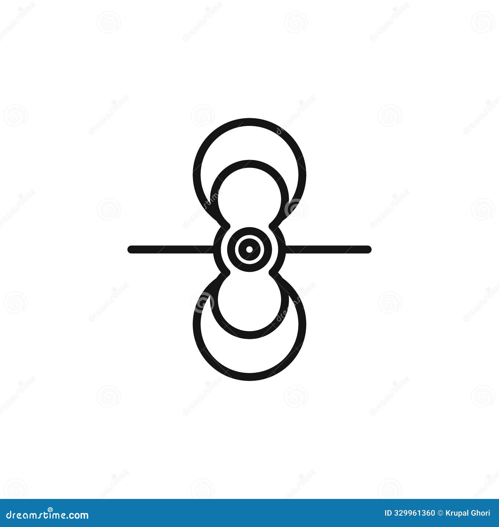 Pulsar Star Icon Logo Sign Vector Outline Stock Illustration