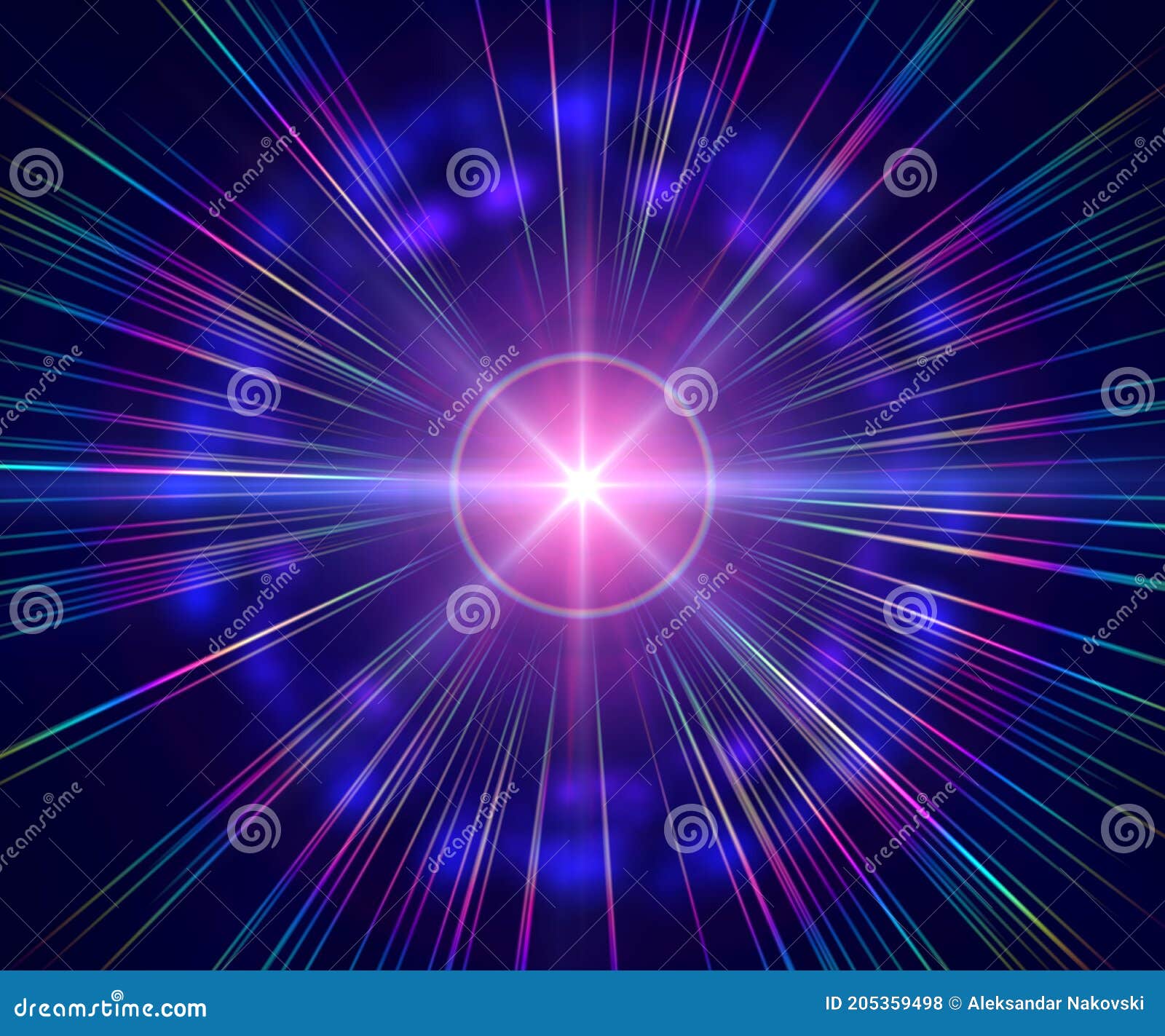 Pulsar star light in space stock illustration. Illustration of energy ...