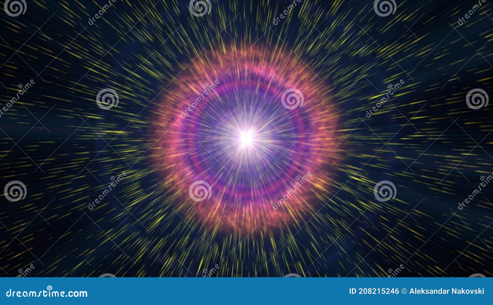 Pulsar star light in space stock illustration. Illustration of ...