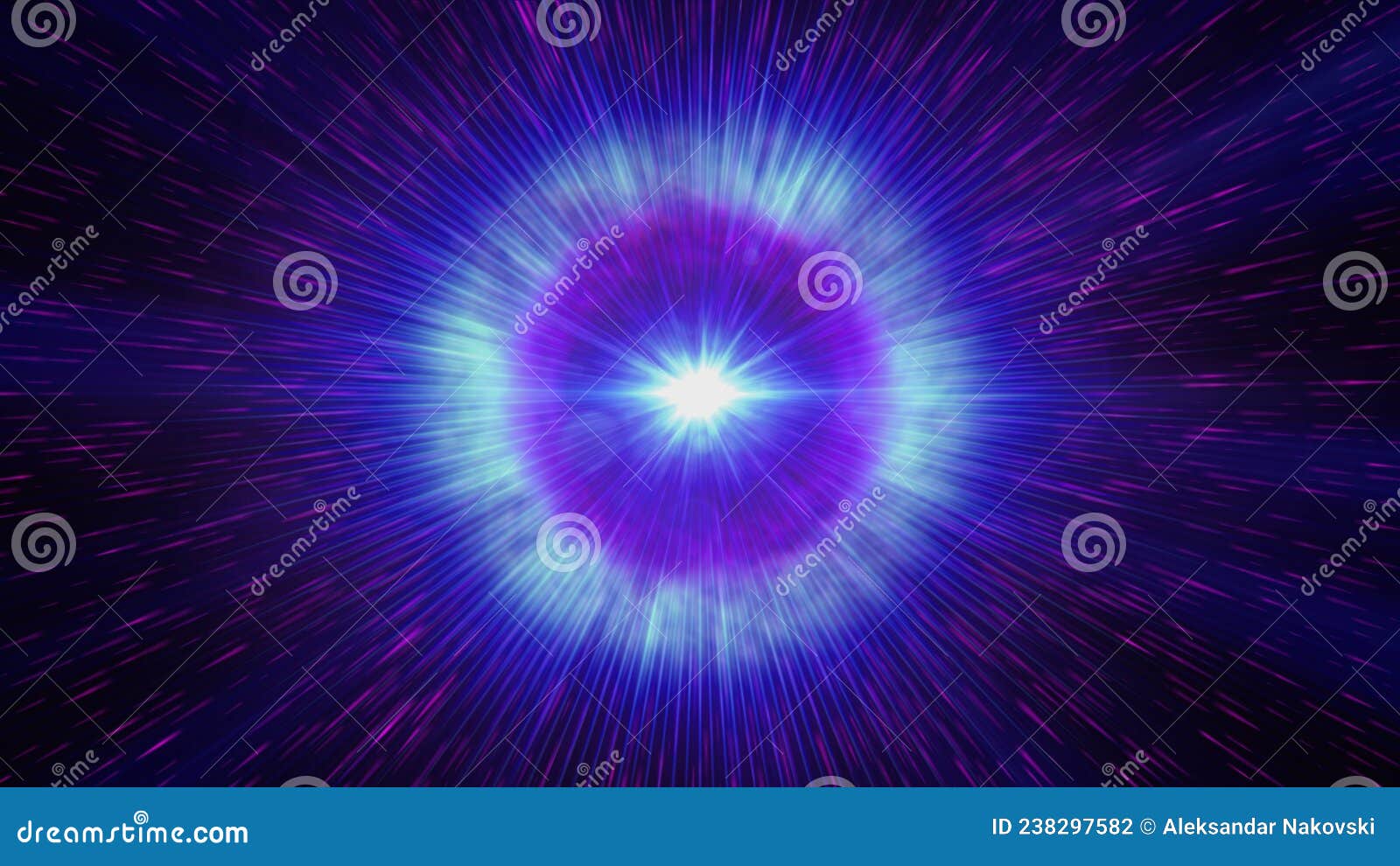 Pulsar star light in space stock illustration. Illustration of physic ...