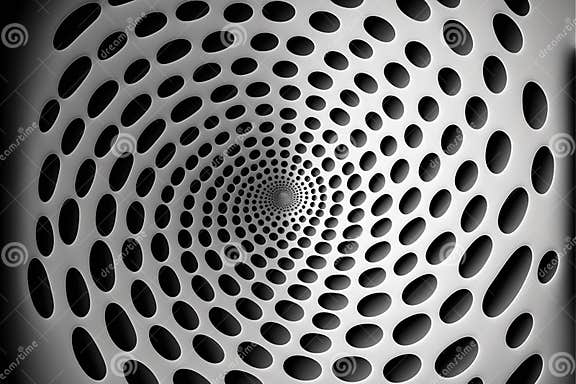 Pulsating Concentric Circles Abstract Background, Generative AI Stock Illustration ...