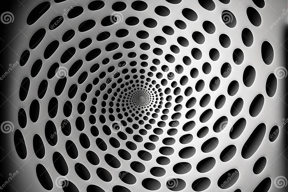 Pulsating Concentric Circles Abstract Background, Generative AI Stock Illustration ...