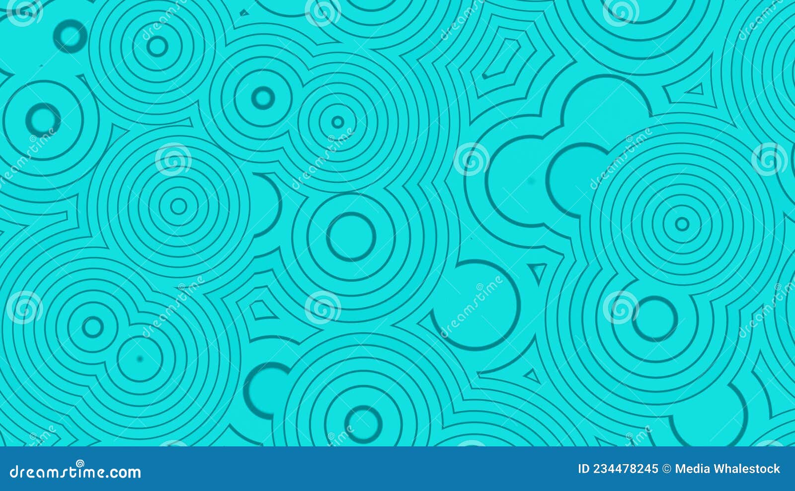 Pulsating Pattern of Circles and Rings on Colored Background. Design ...