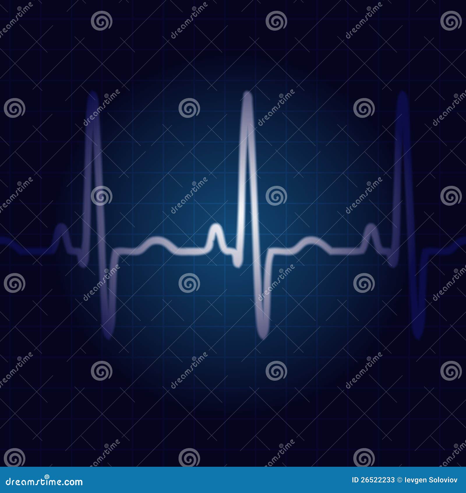 Pulse blue stock vector. Illustration of painting, computer - 26522233