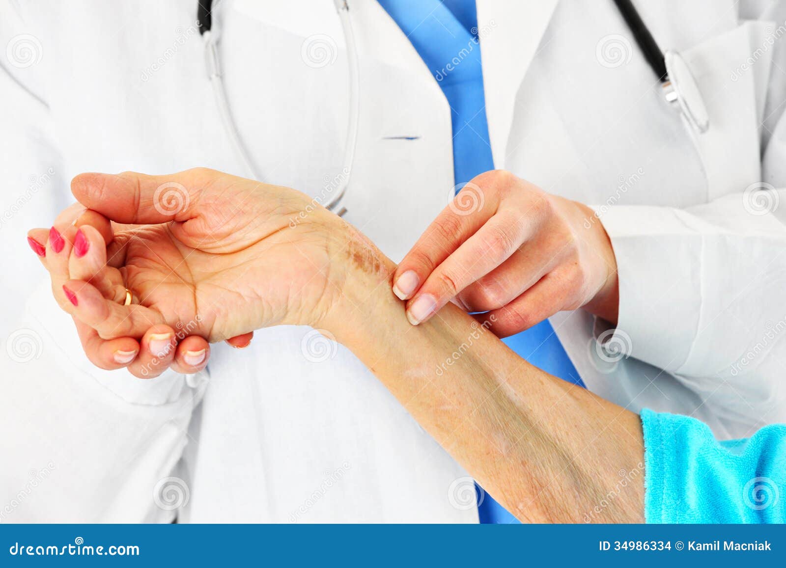 Pulse checking stock photo. Image of health, healthy - 34986334