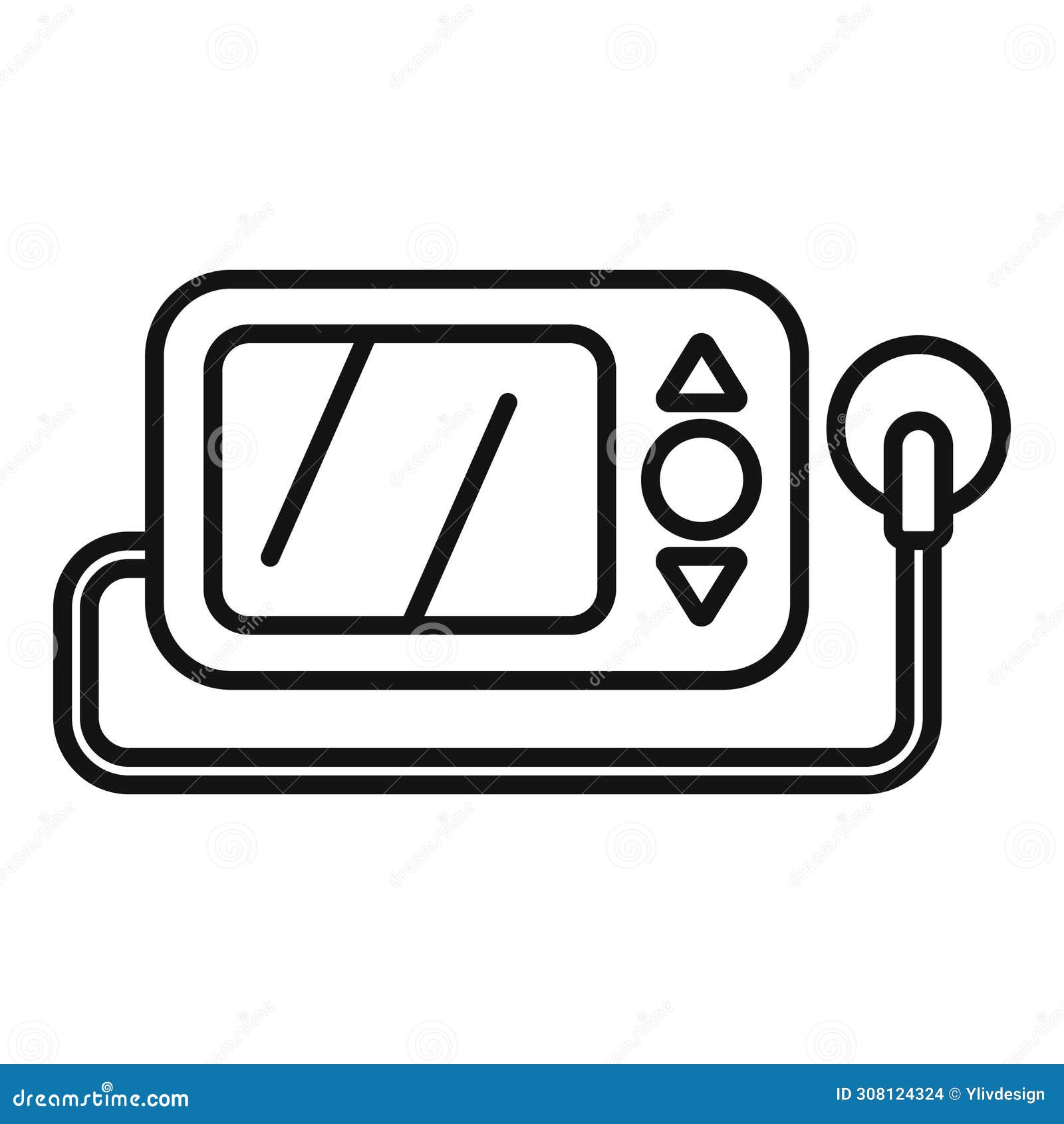Pulse Device Examination Icon Outline Vector. Check Test Stock ...