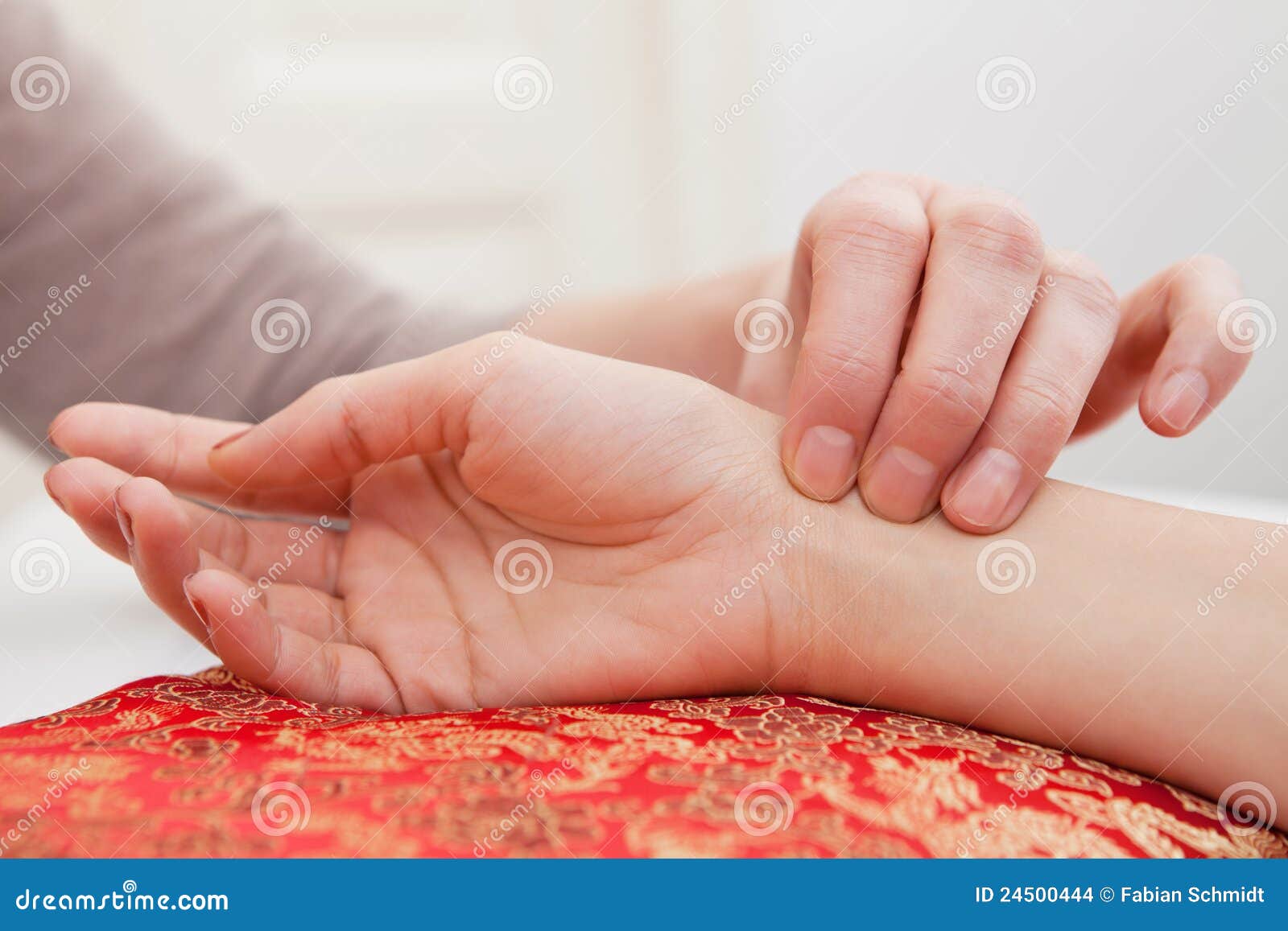 Pulse diagnostic closeup stock photo. Image of detail - 24500444